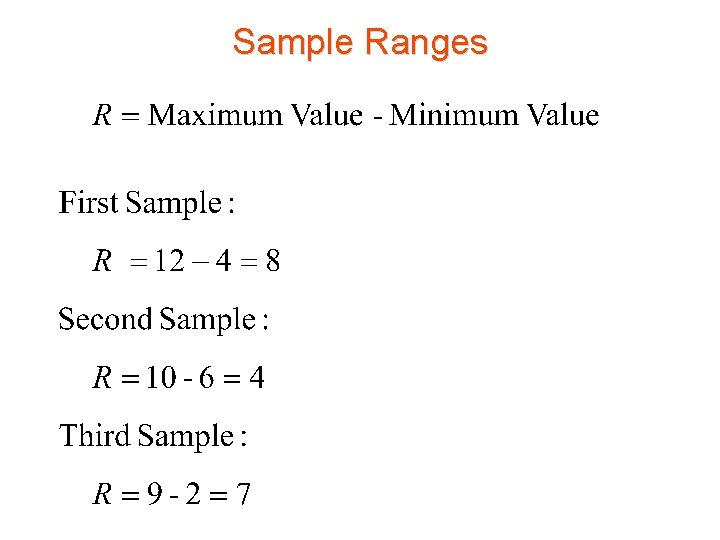 Chapter 6 Part 3 Xbar and R Control