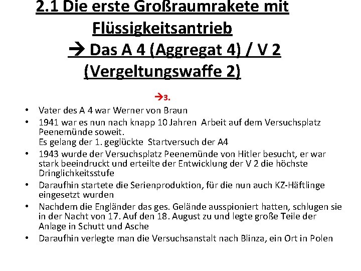 Die Geschichte der Raumfahrt Von Anna Vogl Gliederung