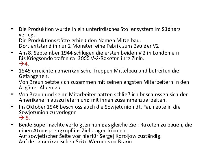 Die Geschichte der Raumfahrt Von Anna Vogl Gliederung