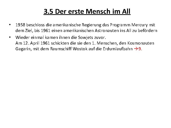 Die Geschichte der Raumfahrt Von Anna Vogl Gliederung
