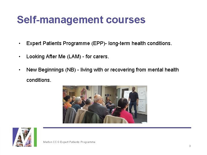 Merton Expert Patients Programme Jennifer Sangalang Merton EPP