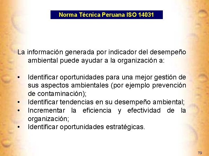 ISO 14031 INDICADORES DE GESTIN AMBIENTAL T 1