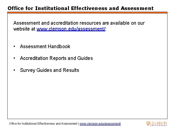 Understanding Assessment The Basics Office for Institutional Effectiveness