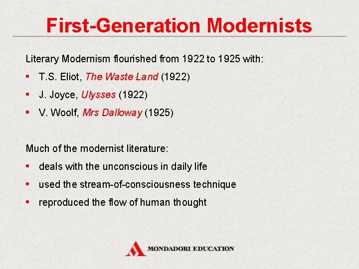 The Modernist Revolution Science and Philosophy The beginning