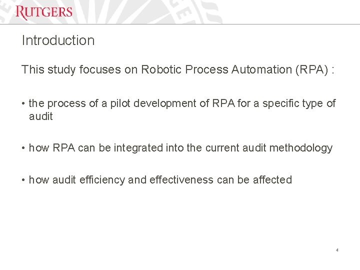 Audit Process Automation and Process Redesign A Case
