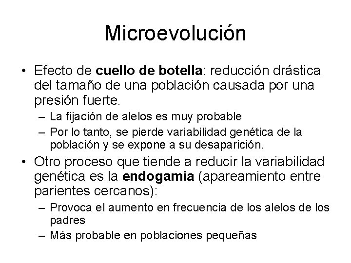 Microevolucin y macroevolucin Pregunta Cul es la diferencia