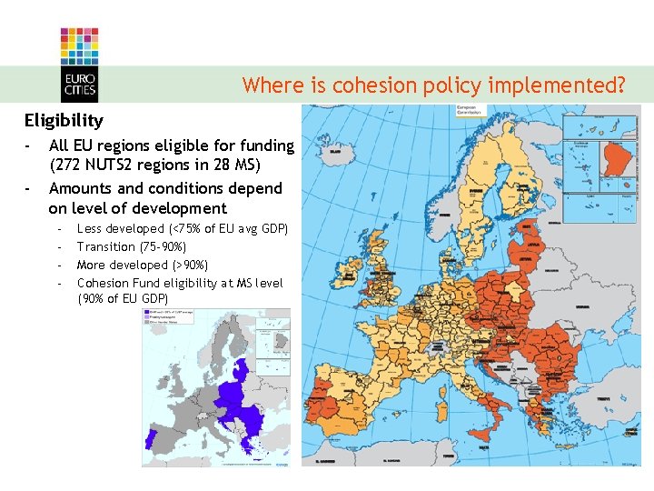 Cohesion policy framework for integrated sustainable urban development