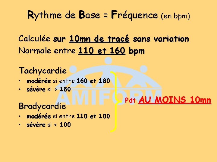 Les Anomalies du RCF pendant le travail Description