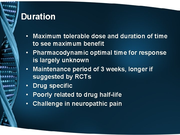 Management of Neuropathic Pain Mellar P Davis MASCC