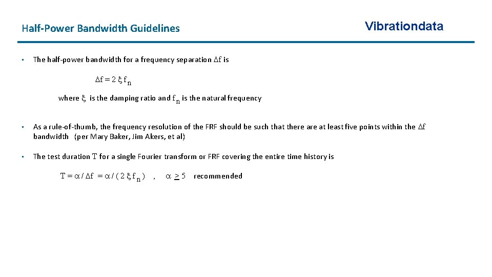 Vibrationdata Modal Testing Part I By Tom Irvine