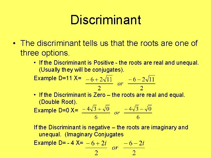 Chapter 7 Quadratic Equations and Functions Completing the