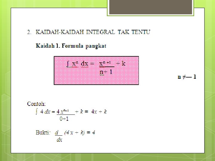 INTEGRAL Irayanti Adriant S Si MT INTEGRAL Kalkulus