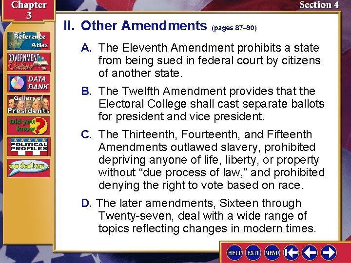 The Amendments Key Terms prior restraint probable cause