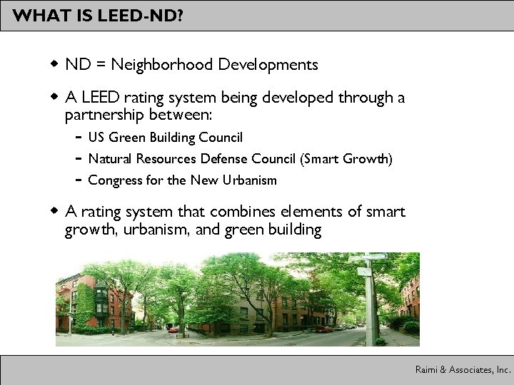 LEEDND A TOOL FOR PUBLIC HEALTH ENVIRONMENTAL QUALITY