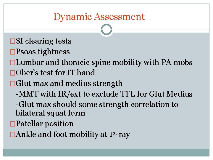Foot and Ankle Exam with Gait Analysis Review