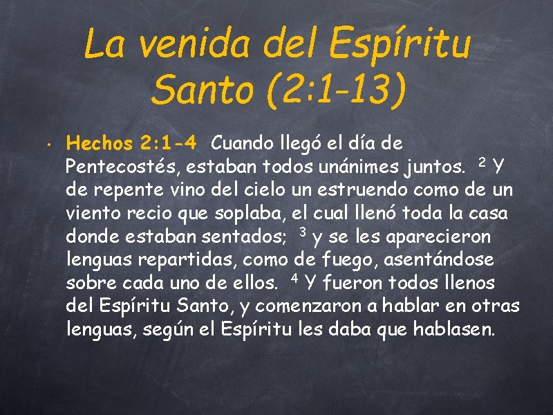 El Libro de Hechos Captulos 2 Escuela Dominical