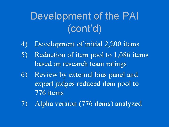 Personality Assessment Inventory PAI Leslie C Morey Ph