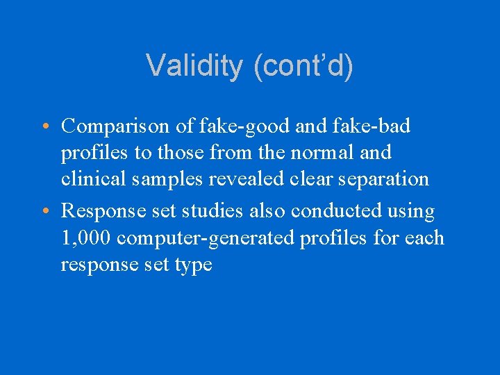 Personality Assessment Inventory PAI Leslie C Morey Ph