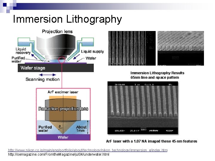 TOPDOWN TECHNIQUES LITHOGRAPHY FOR MAKING QUANTUM WIRES Lingyun