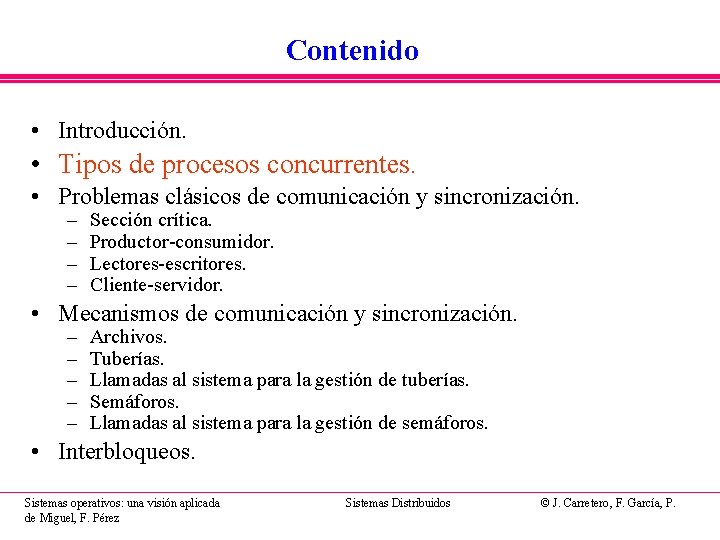 Sistemas Operativos Tema 3 Comunicacin y sincronizacin de
