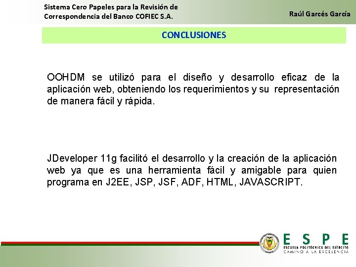 SISTEMA CERO PAPELES PARA LA REVISIN DE CORRESPONDENCIA