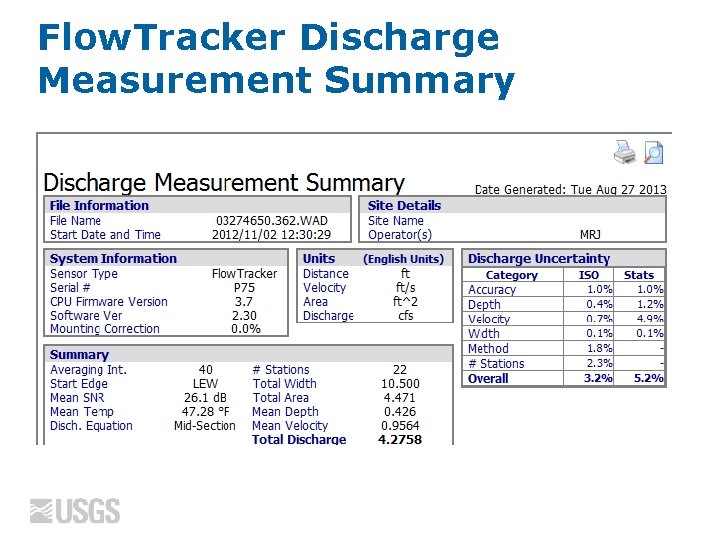 Effective Review of Flow Tracker Measurements OSW Webinar