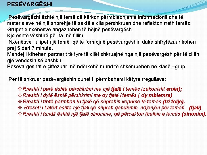 METODOLOGJIA E MSIMDHNIES BASHKKOHORE DHE PUNA PRAKTIKE NGA