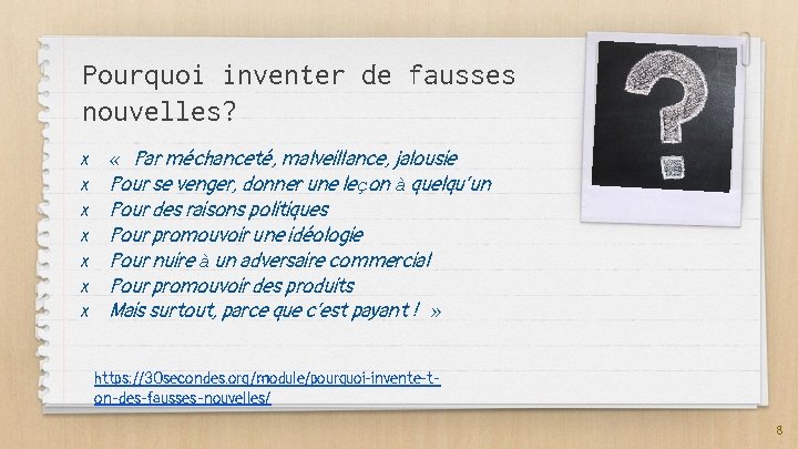 Dtracteurs de fausses nouvelles par les bibliothcaires de
