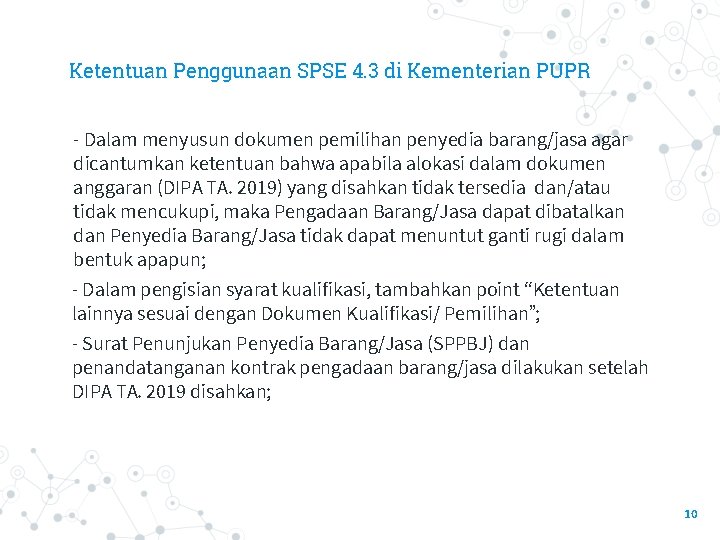 Implementasi SPSE 4 3 dalam Pelaksanaan Lelang Dini