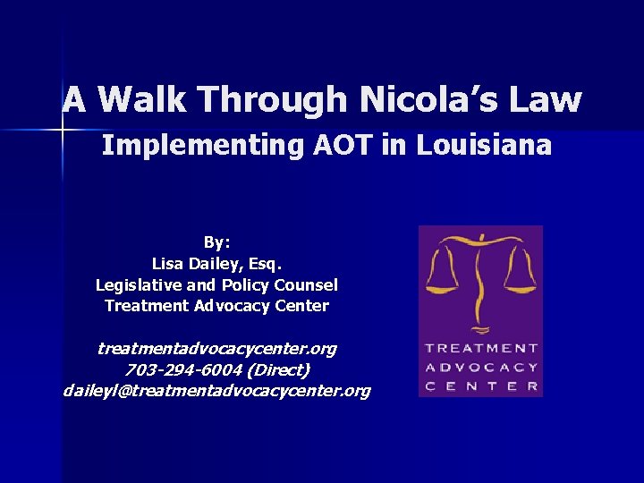 A Walk Through Nicolas Law Implementing AOT in