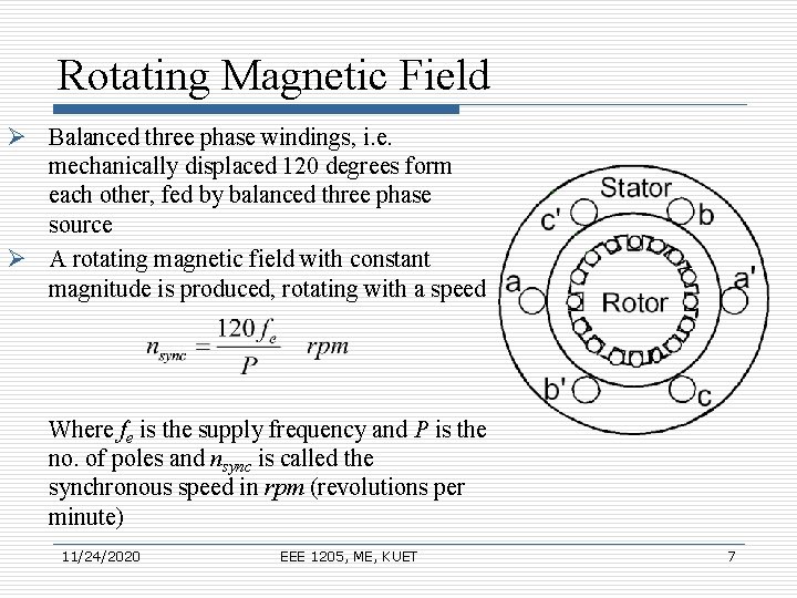 Induction Motors Lecture 12 Introduction Threephase induction motors