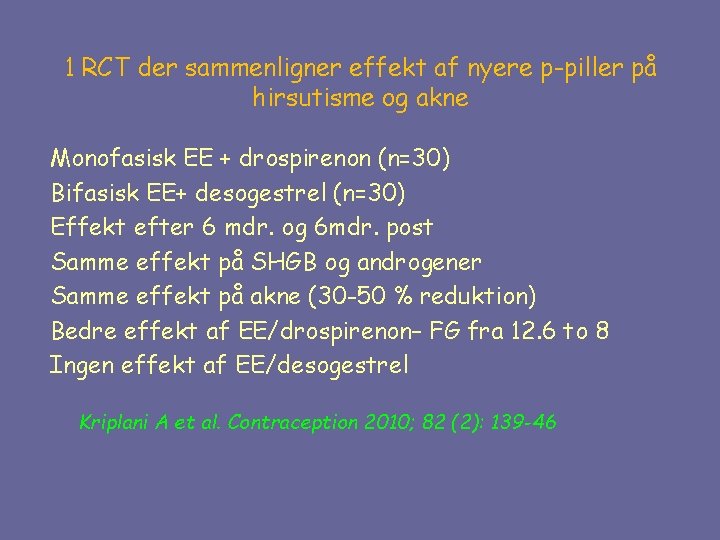 Udredning af hyperandrogenisme PCOS Pernille Ravn Overlge dr