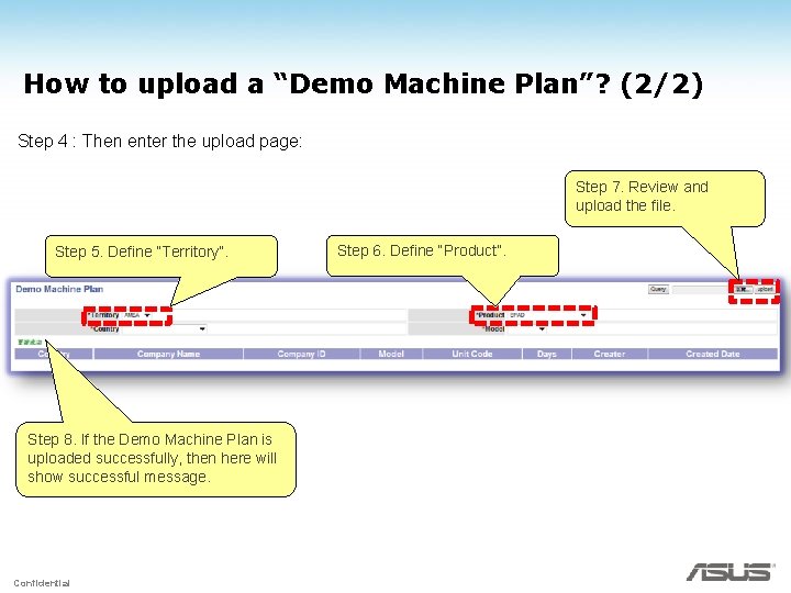 ASUS DEMO SOP for ME 173 X Confidential