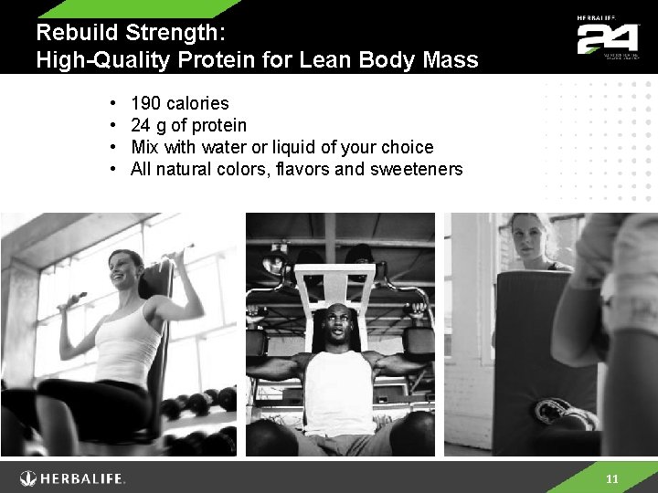 INTRODUCING HERBALIFE 24 REBUILD STRENGTH Immediate and Sustained