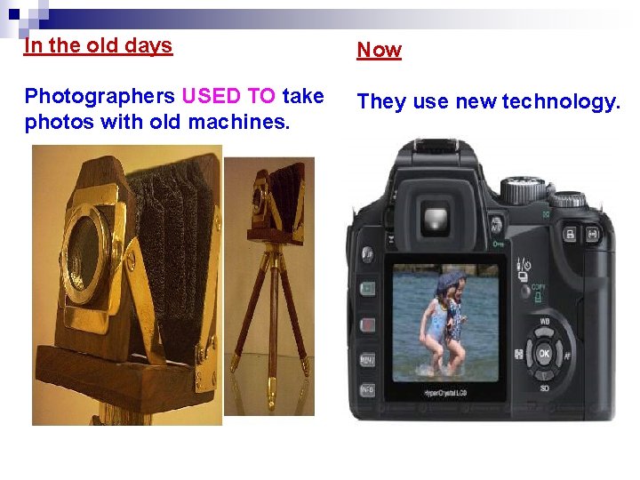 USED TO USED TO It is only used