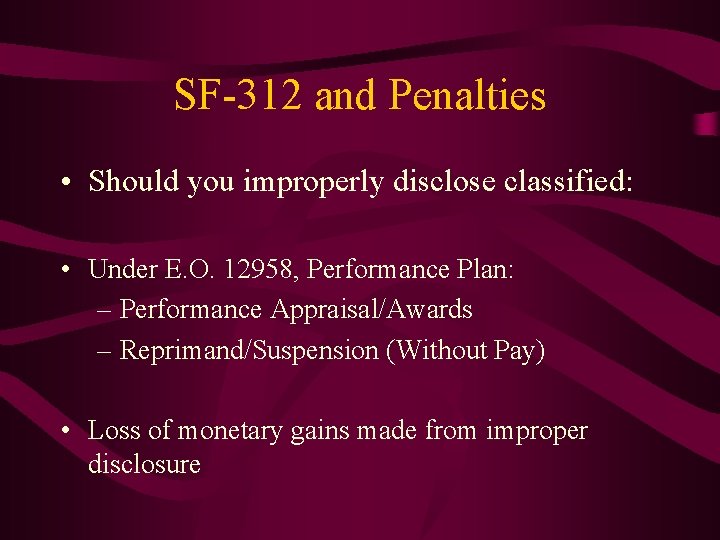 Department of Commerce Office of Security Western Region