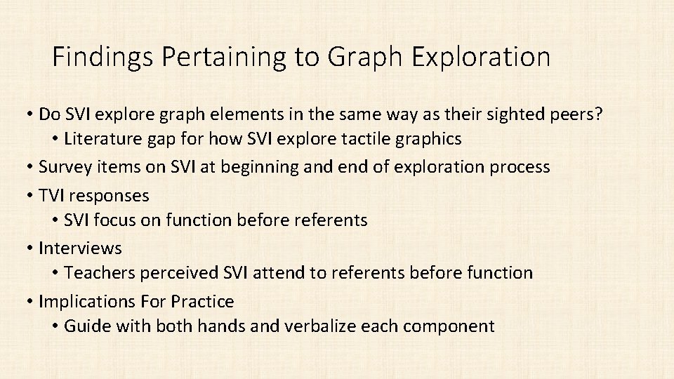 Tactile Graphics Teacher Perceptions of Students with Visual