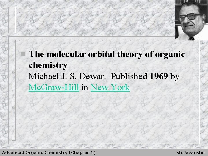 An Introduction to Molecular Orbital Theory Advanced Organic