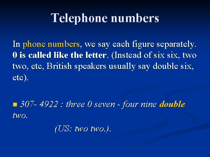 How to say numbers Abridged Version How do