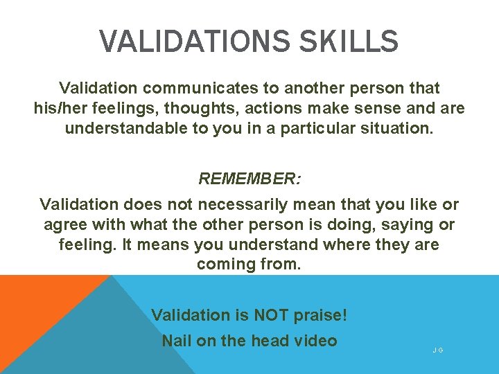 WELCOME DBT PARENT PRESENTATION JANUARY 27 TH 2016