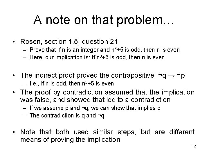 Methods of Proof CSAPMA 202 Epp chapter 3