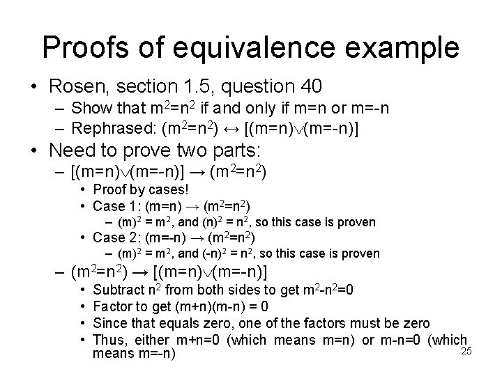 Methods of Proof CSAPMA 202 Epp chapter 3