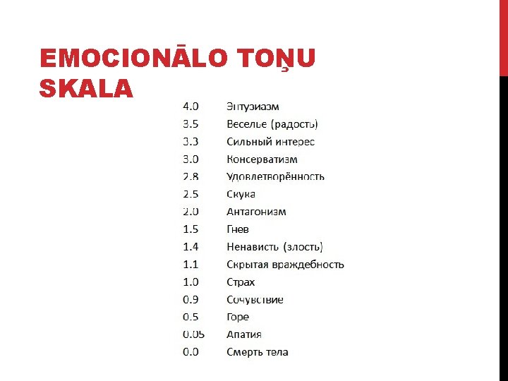 EMOCIONLO TOU SKALA CILVKU SASKARSME EMOCIONLO TOU SKALA