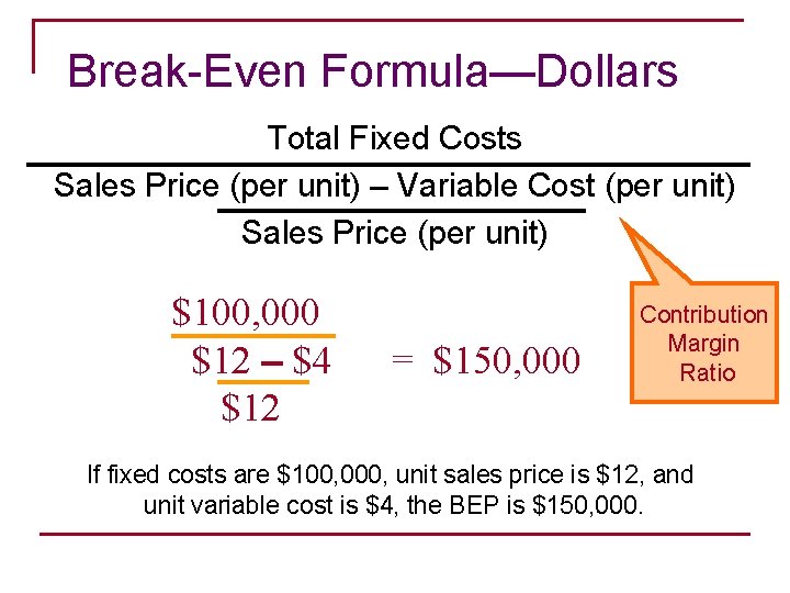 Break Even Equation In Dollars Tessshebaylo Break Even Equation In Dollars Tessshebaylo