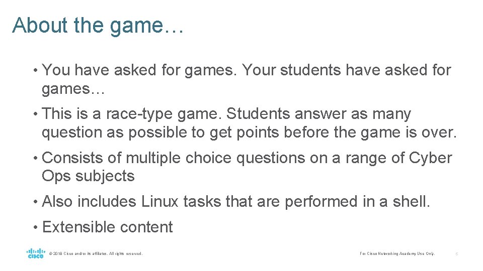 CCNA Cyber Ops Skills Challenge Game Cisco Networking