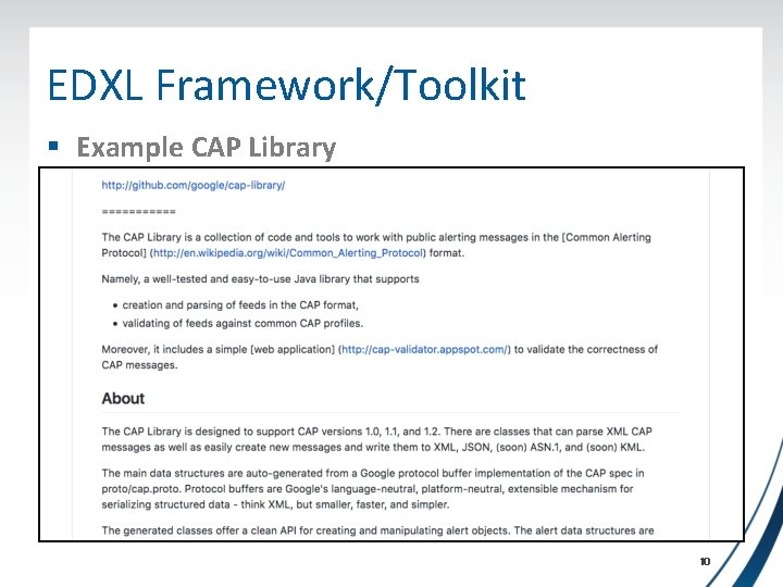 Evolution of Emergency Data Exchange Language EDXL A