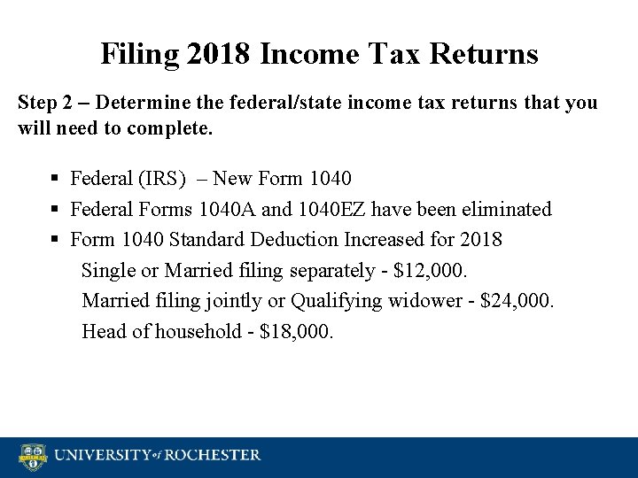 Tax Reporting SMD Graduate Students February 26 2019