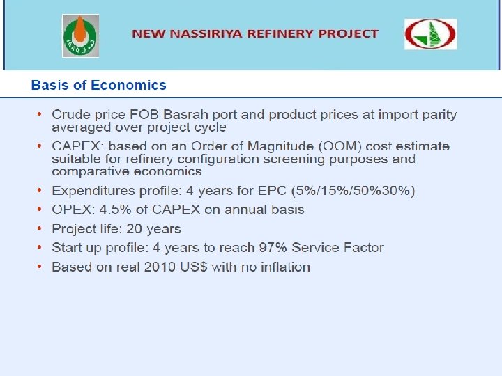 NEW NASSIRIYA REFINERY PROJECT State Company for Oil