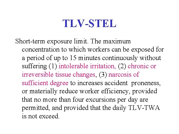 Relative Toxicity If the responsedose curve for chemical