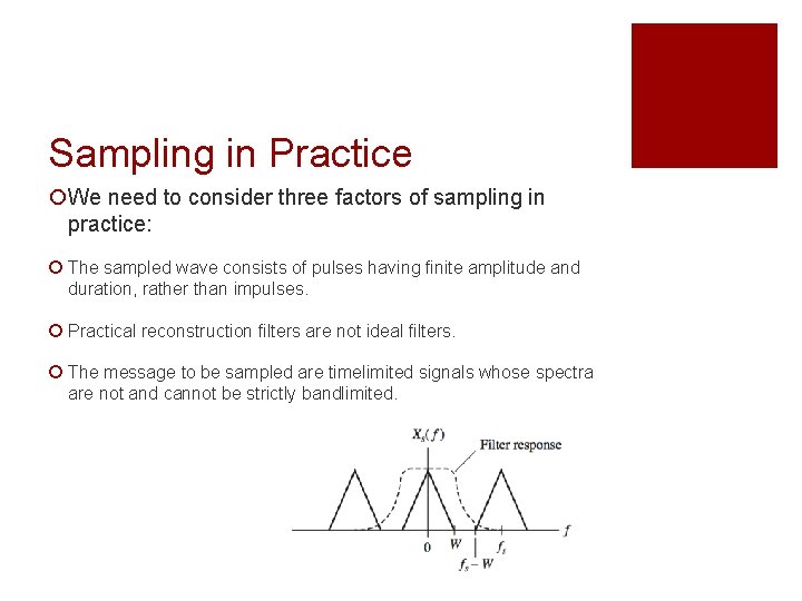 Chapter 6 Sampling and Pulse Modulation Husheng Li